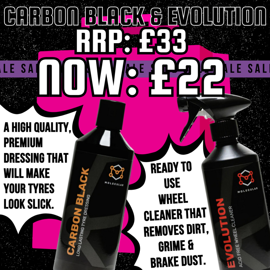 EVOLUTION & CARBON BLACK | Wheel Cleaner & Tyre Shine - Molecular UK