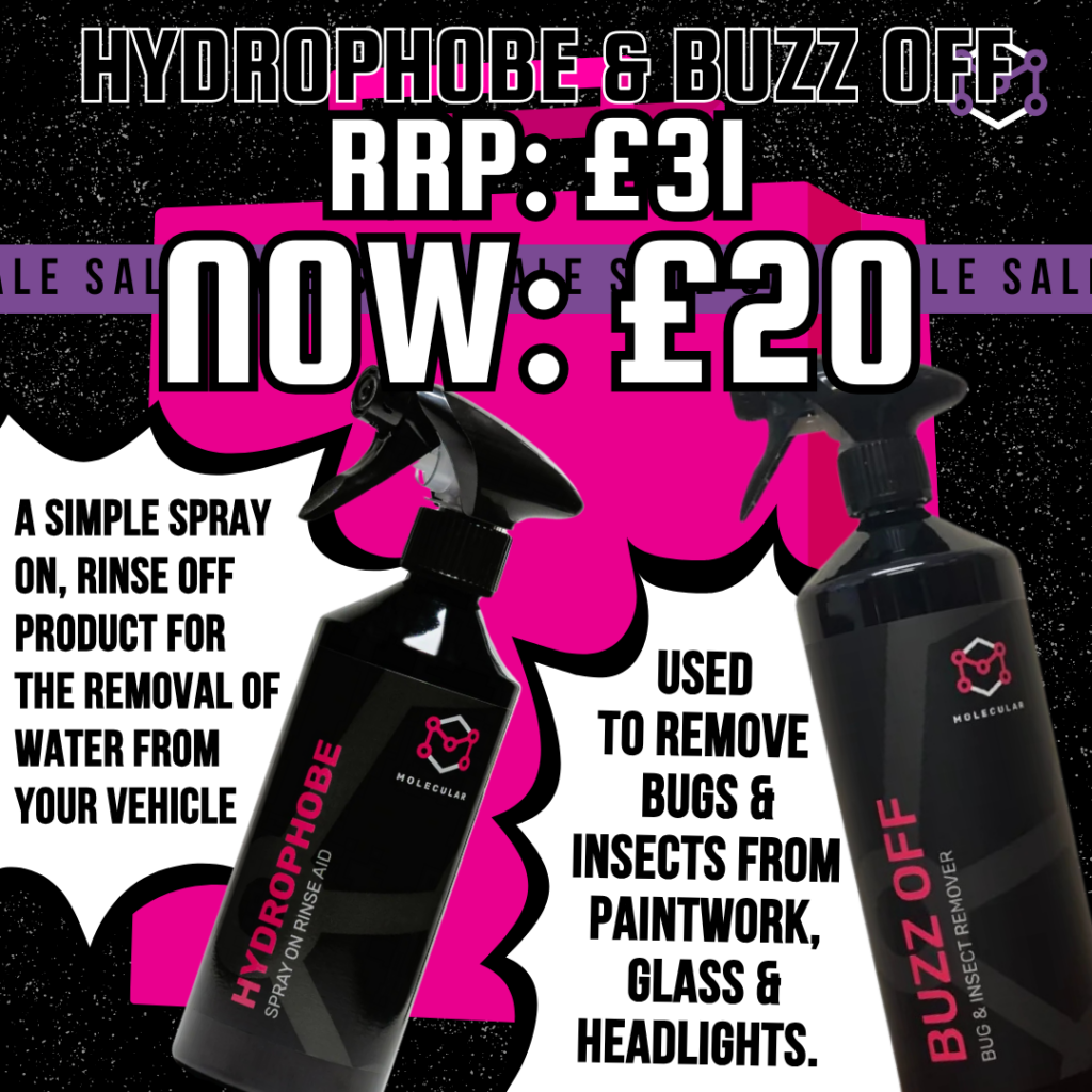 HYDROPHOBE & BUZZ OFF - Rinse Aid & Bug Remover | Molecular UK